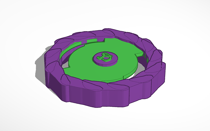 3D design Beyblade top - Tinkercad