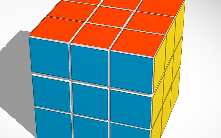 3D design Functional Rubix Cube - Tinkercad