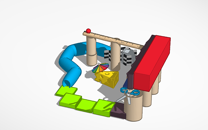 3D design Copy of Rube Goldberg Challenge - Tinkercad