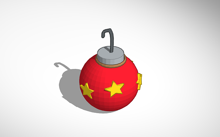 3D design christmas ornament - Tinkercad