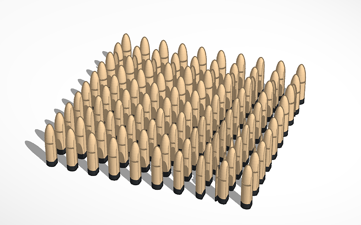3D design Bullets - Tinkercad