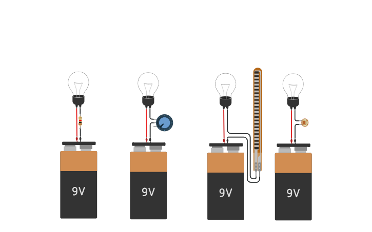 Circuit design Variable Resistors - Tinkercad