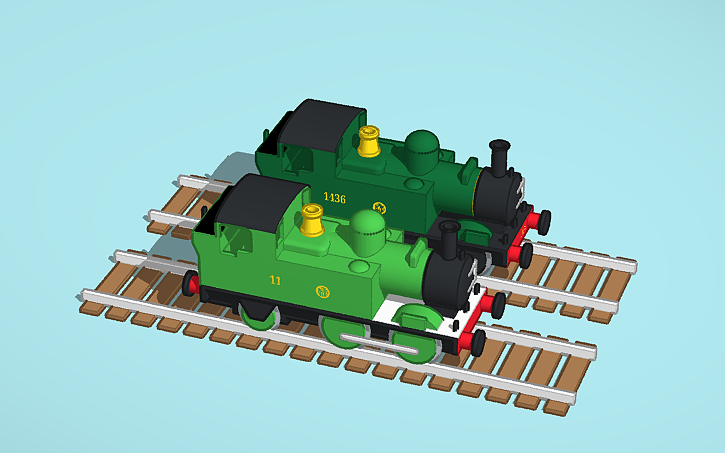 3D design Oliver The Enterprising Western Engine (GWR 14xx No.1436 ...