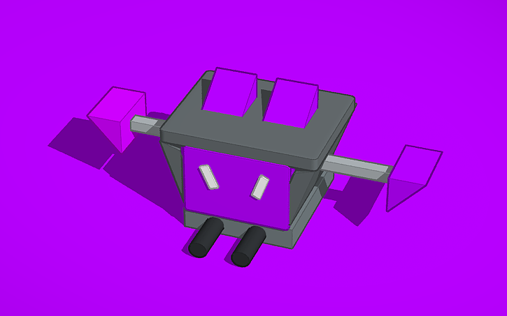 3D design 3d print for flying bot rec room - Tinkercad