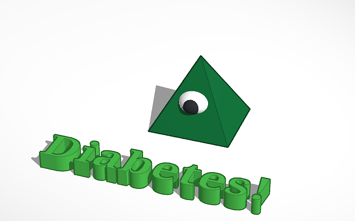 3D design Illuminati diabetes - Tinkercad