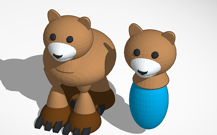 3D design bear - Tinkercad