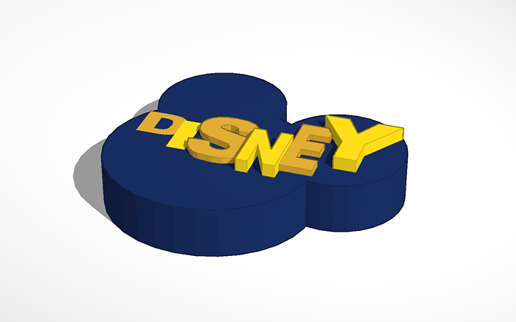 3D design Disney Channel Symbol - Tinkercad