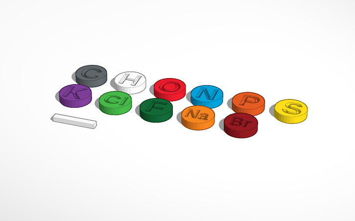3D design Molecule Construction Kit - Tinkercad