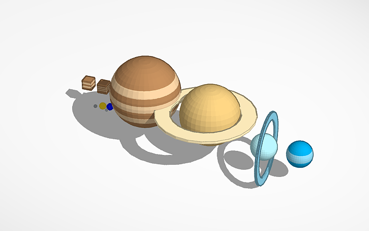 3D design the solar system - Tinkercad
