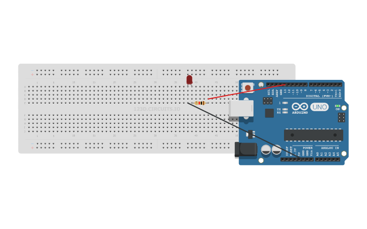 Circuit design arduino uno - Tinkercad