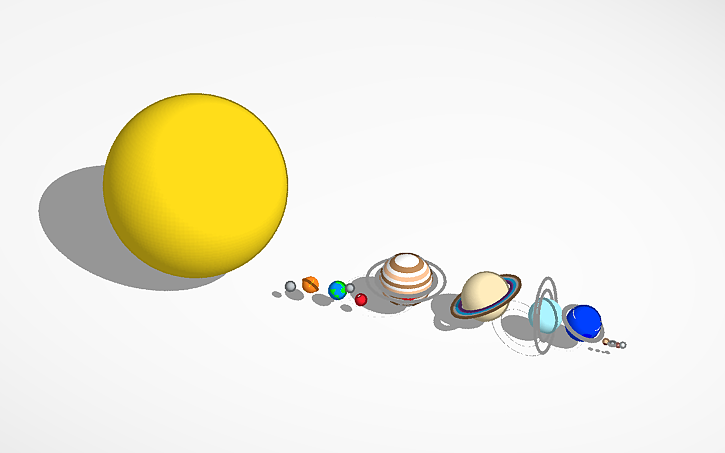 3D design Solar System - Tinkercad