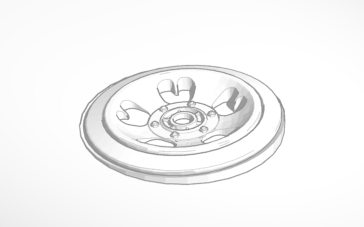 3D design Spitfire wheel Hub - Tinkercad