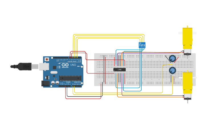 Circuit Design Control Motor Using Arduino And Labview Tinkercad