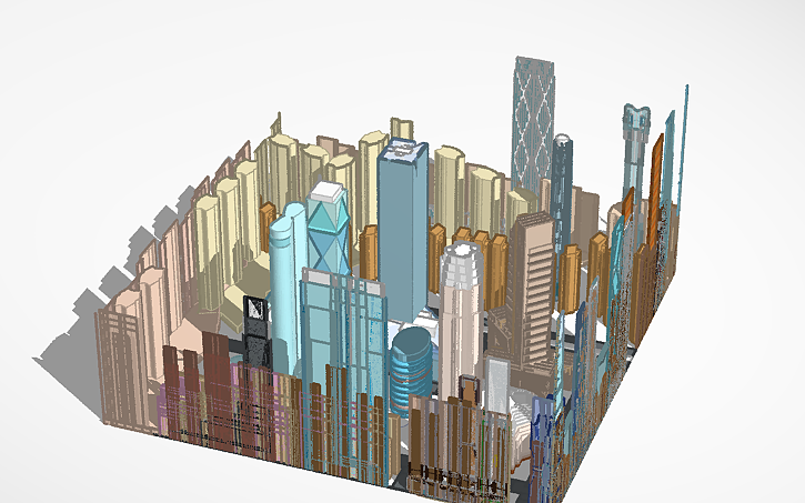 3D design Behrewdeev's Tallest Buildings - Tinkercad