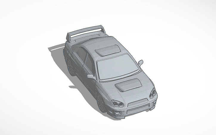 3D design Subaru Impreza - Tinkercad