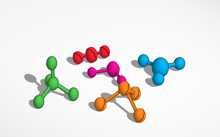 3D design YS_VSEPR Model - Tinkercad