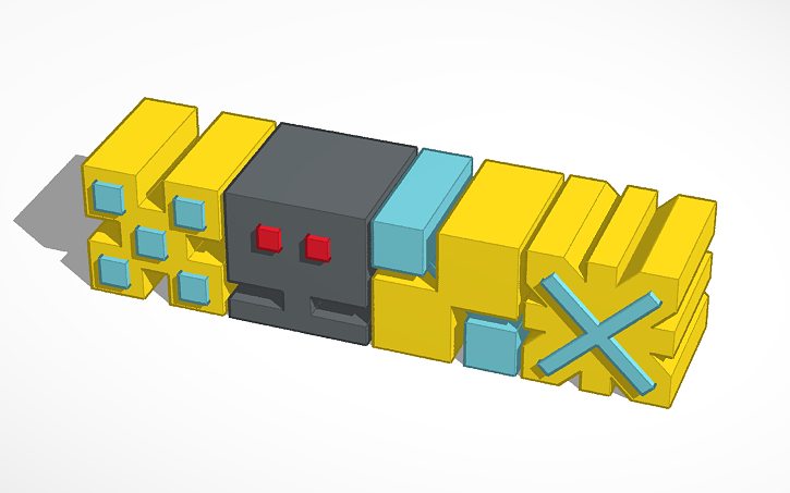 3D design Geometry Dash Icon Pack IV - Tinkercad