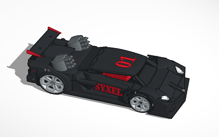 3D design LAMBO@TANK - Tinkercad
