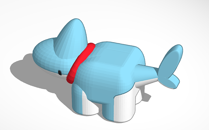 3D design Shark Pup - Tinkercad