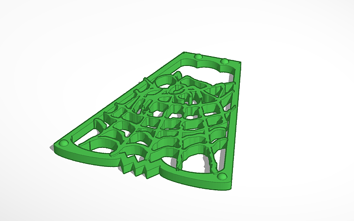 3D design Dazzlin spider web frame - Tinkercad