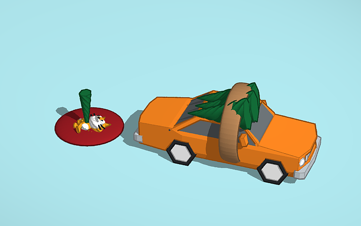3D design Scratch Cat VS Christmas Tree - Tinkercad