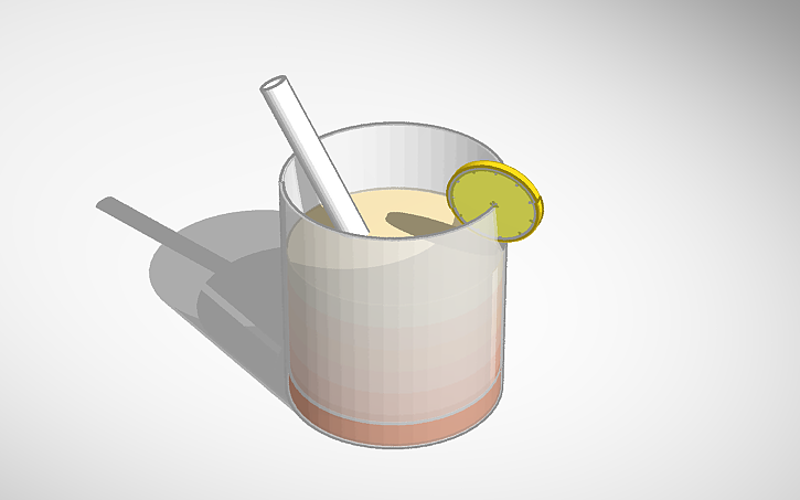 3D design Sunset gradient drink (requested by rose) - Tinkercad