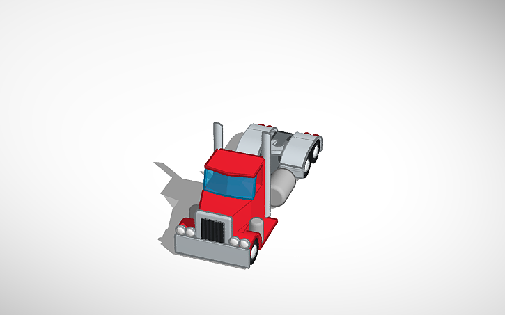 3D design Semi Truck - Tinkercad