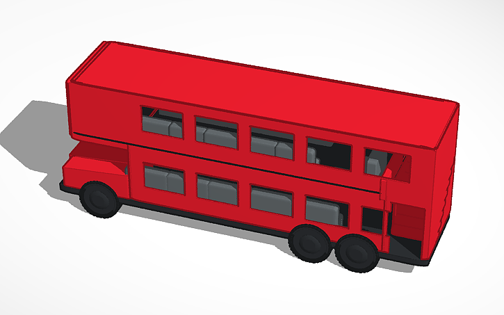 3D design The London double decker bus - Tinkercad