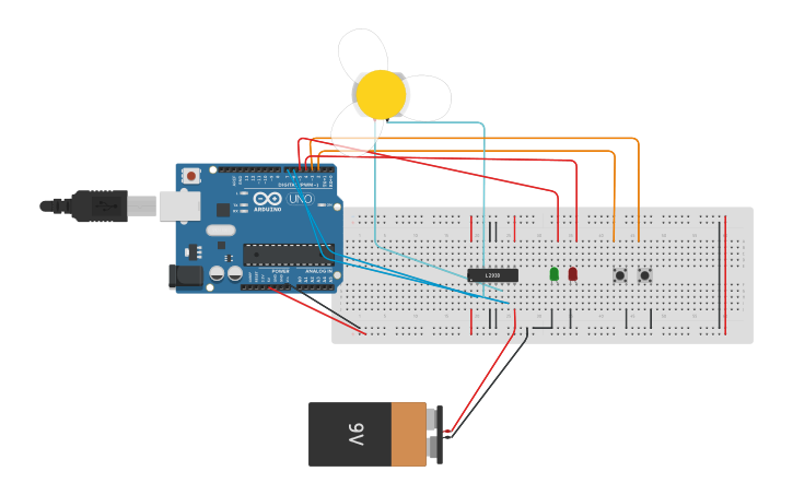 Circuit design car - Tinkercad