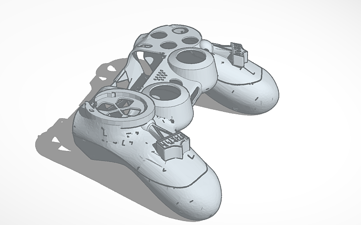 3D design norse PS4 controller shell - Tinkercad