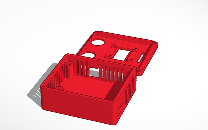 3D design dual mmdvm box - Tinkercad