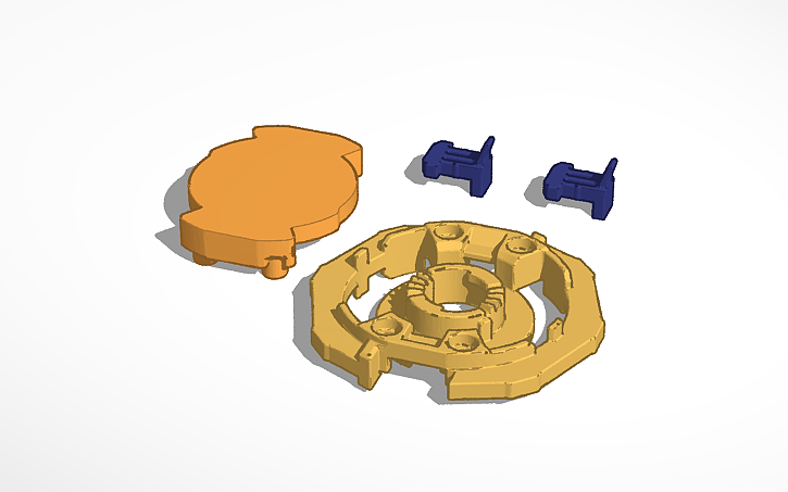 3D design Copy of beyblade Burst DB template - Tinkercad