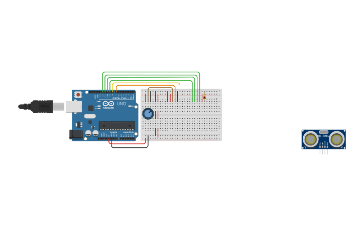 Circuit design 15-แสดงผลผ่านจอ LCD - Tinkercad