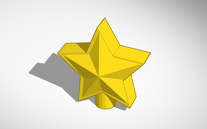 3D design STAR - Tinkercad