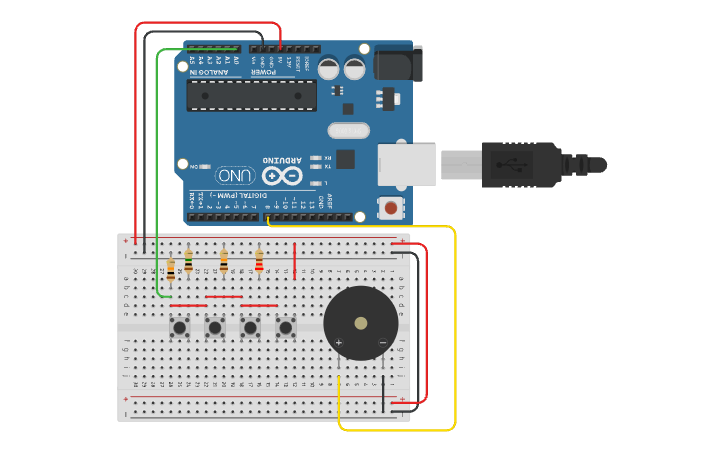 Circuit design Mini Keyboard - Tinkercad