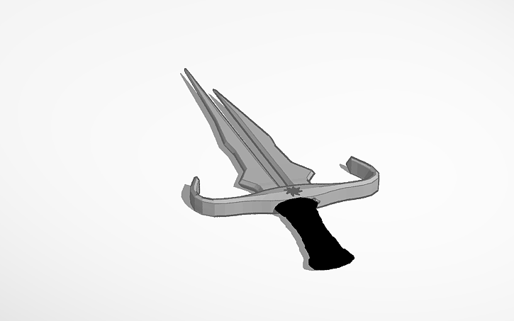 3D design two-time dagger - Tinkercad