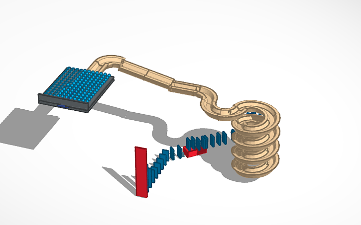 3D design Marble Domino Run - Tinkercad