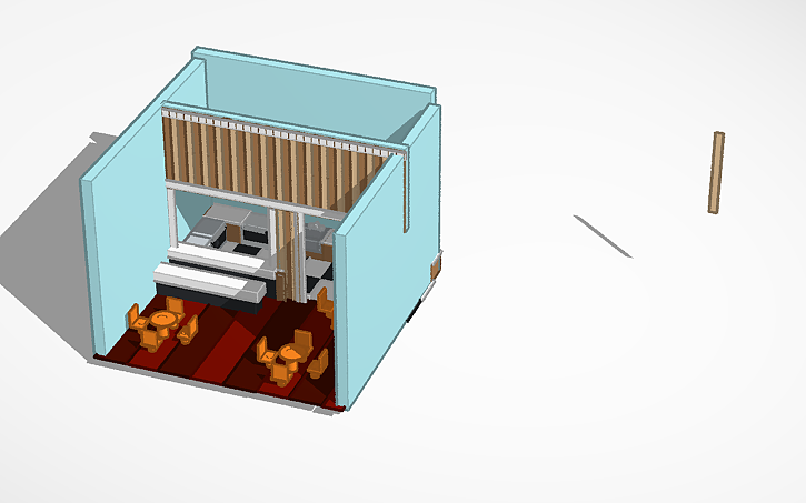3D design restaurant - Tinkercad