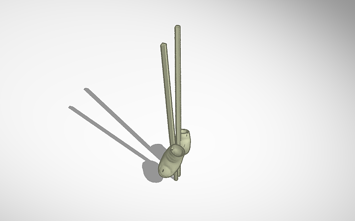 3D design Chopstick Figers - Tinkercad