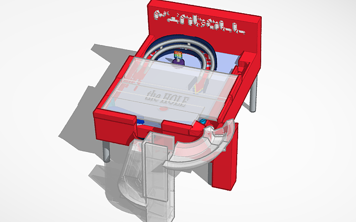 3D design Simlab Pinball (with return function) - Tinkercad