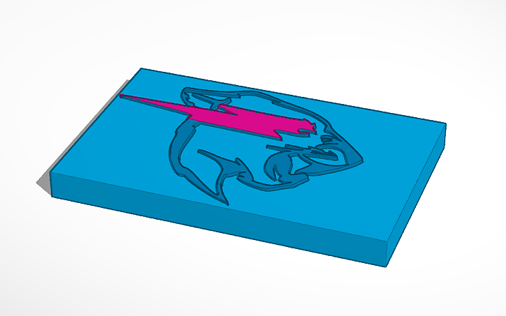 3D design Mr Beast logo - Tinkercad