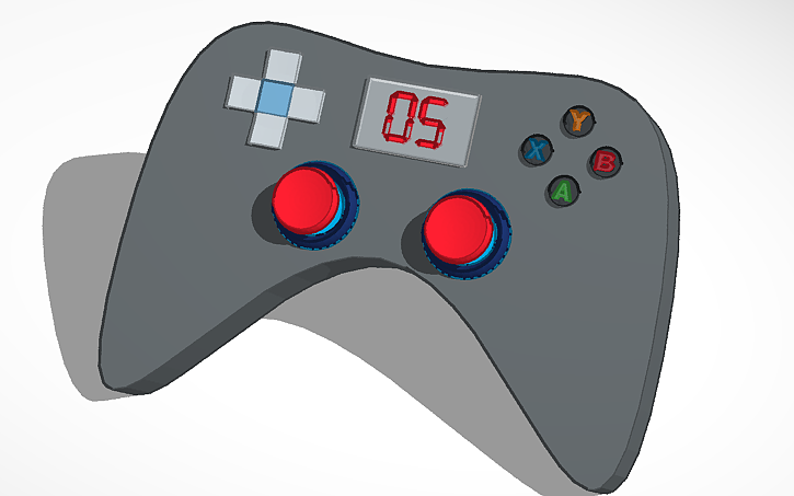 3D design GamePad Controller - Tinkercad