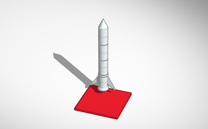 3D design roket - Tinkercad
