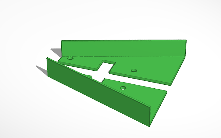 3D design Deflector for 3 wheeled robot vehicle - Tinkercad