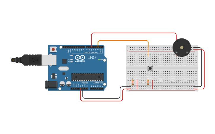Circuit design COMP 1045 LAB 7 L2 AV - Tinkercad