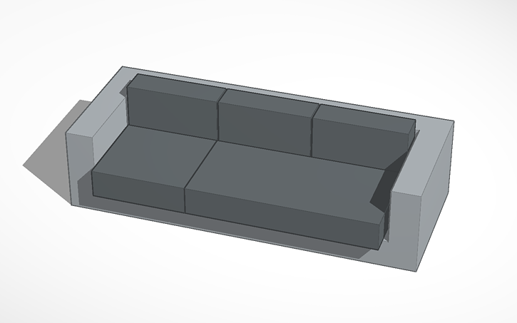 3D design Modern Couch - Tinkercad