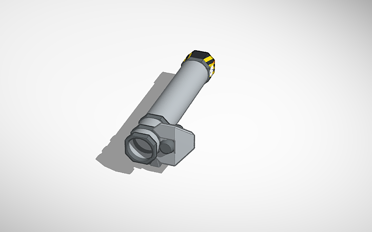 3D design rocket launcher - Tinkercad