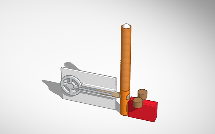 3D design Auto Ping Pong ball shooter Sim Lab - Tinkercad
