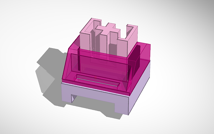 3D design Keyboard switch (PİNK) - Tinkercad