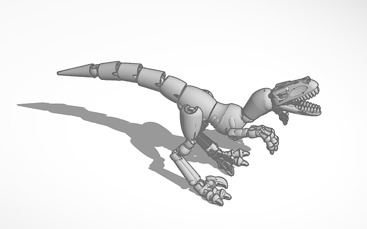 3D design T-Rex - Tinkercad